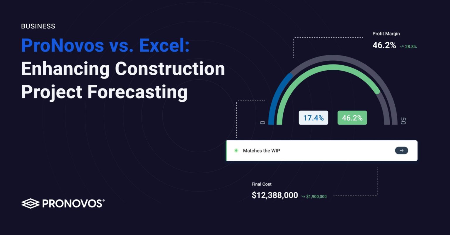 ProNovos vs Excel: Enhancing Construction Project Forecasting