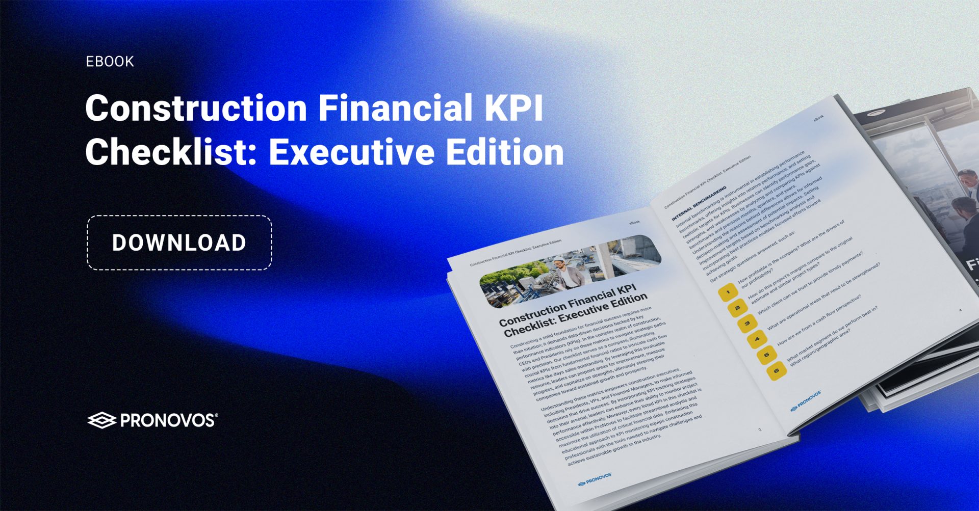 Construction Financial KPI Checklist: Executive Edition - ProNovos